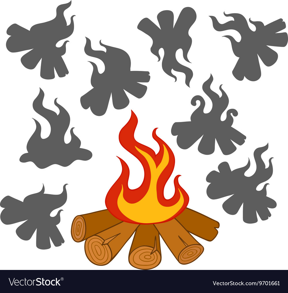 Bonfire Royalty Free Vector Image - VectorStock