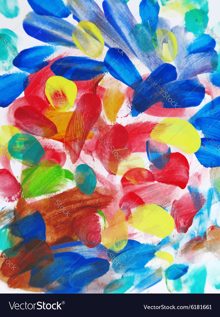 Colorful abstract watercolor Royalty Free Vector Image