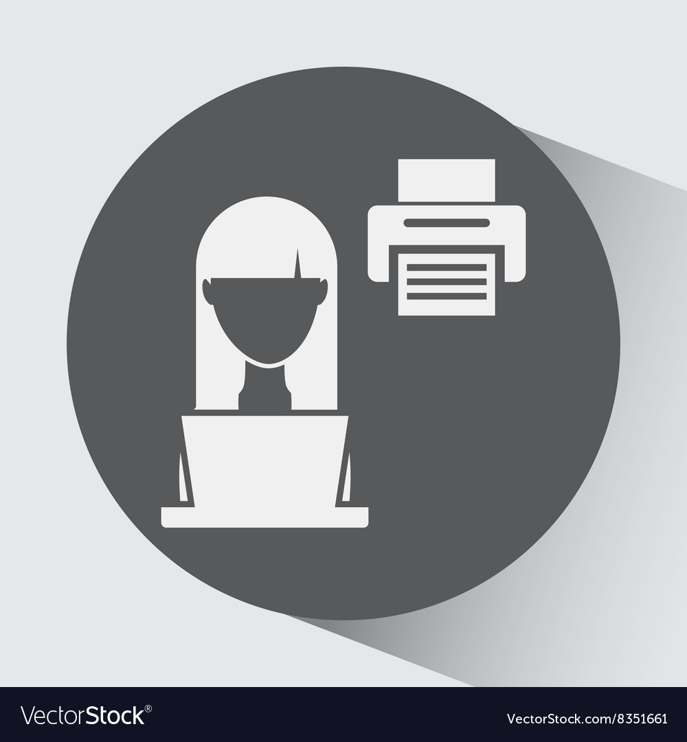 Computer user design Royalty Free Vector Image