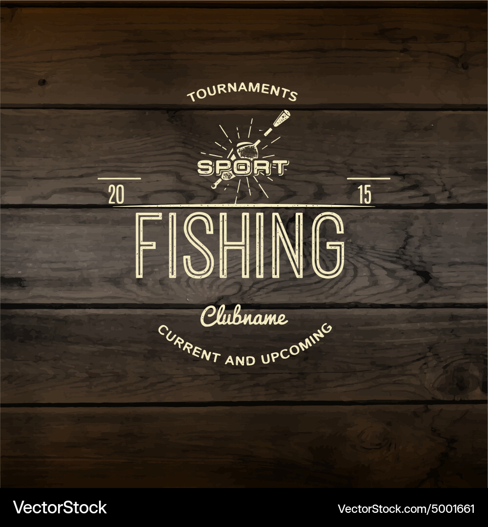 Fishing badges logos and labels for any use Vector Image