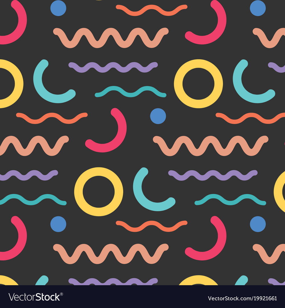 Geometric flat pattern Royalty Free Vector Image