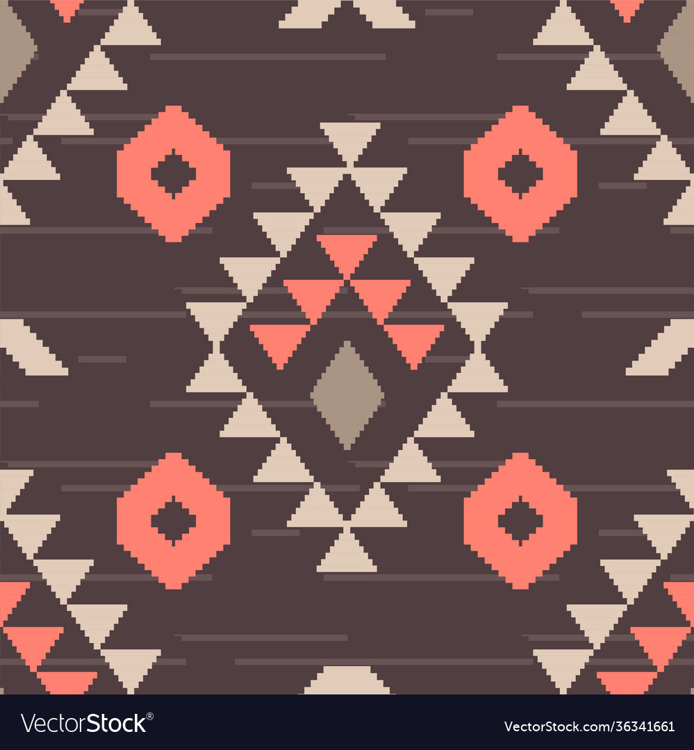 Native american seamless pattern Royalty Free Vector Image