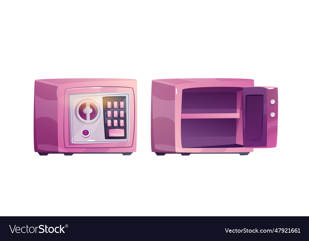 Vault or safe box Royalty Free Vector Image - VectorStock