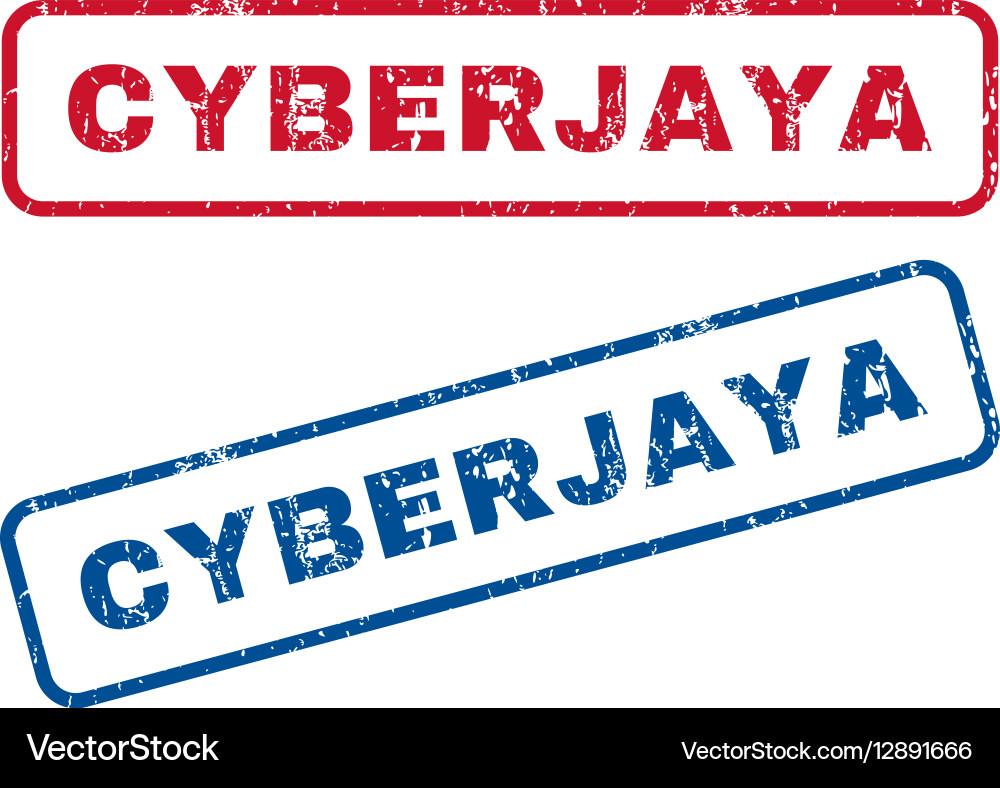 Cyberjaya Rubber Stamps Royalty Free Vector Image