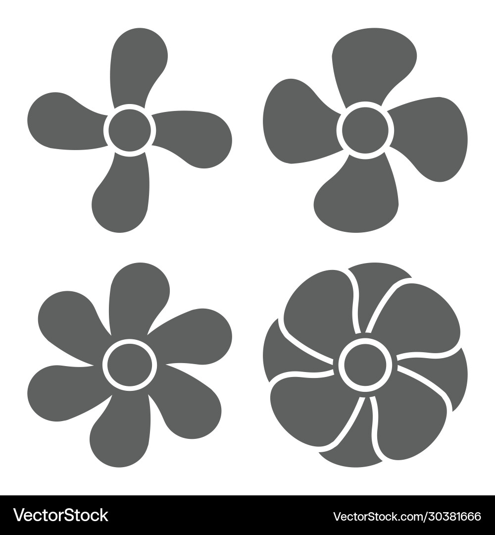 Fan icon design on white background graphic Vector Image