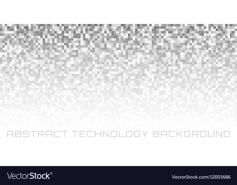 Gray pixel horizontal background Royalty Free Vector Image