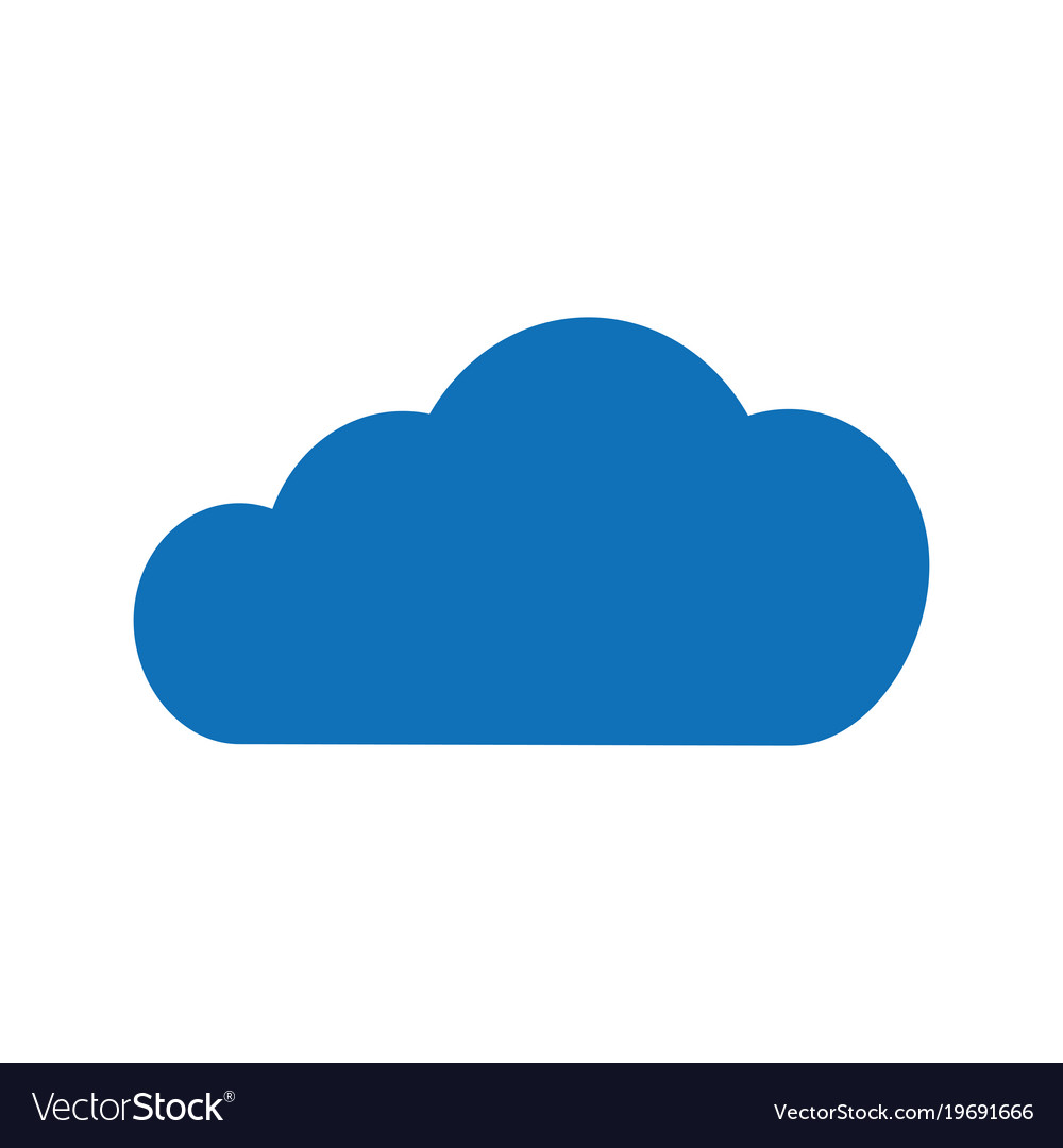 Isolated cloud design Royalty Free Vector Image