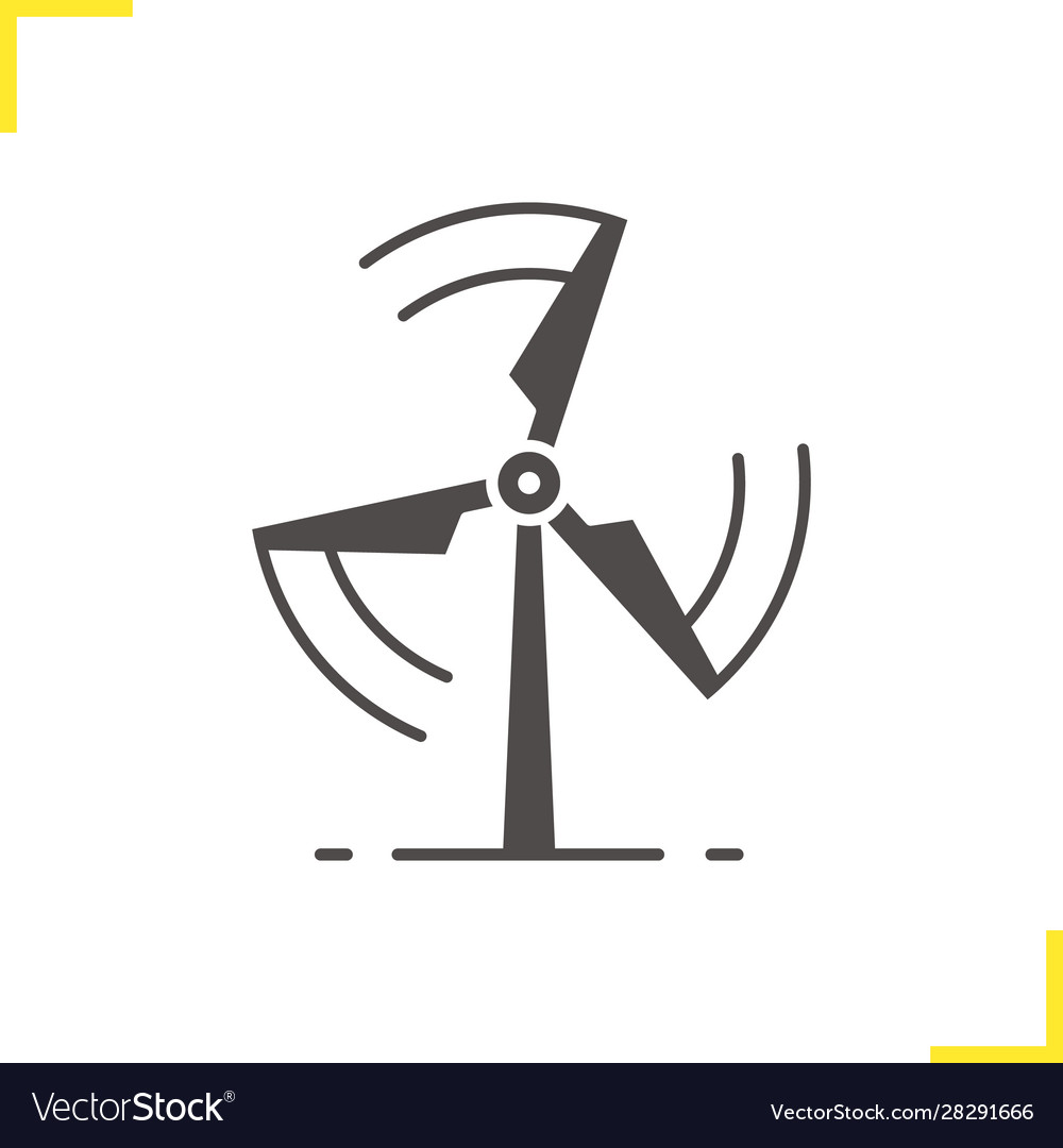 Rotating windmill icon Royalty Free Vector Image