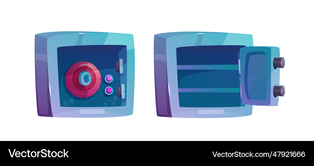 Vault or safe box Royalty Free Vector Image - VectorStock