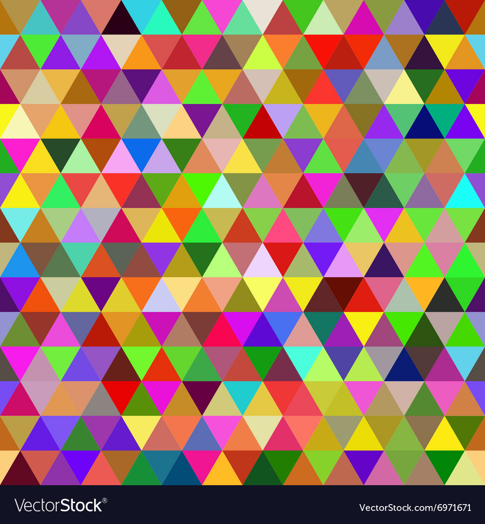 Abstract multicolored geometric seamless pattern Vector Image