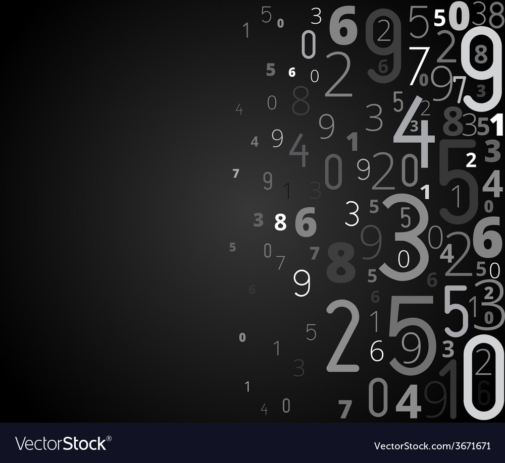 Background from numbers Royalty Free Vector Image