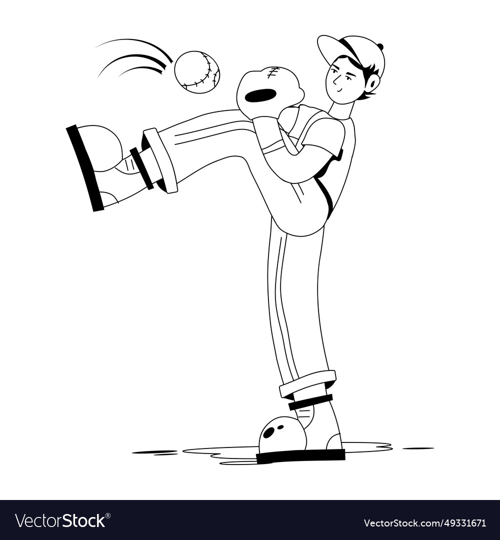 Baseball catch Royalty Free Vector Image - VectorStock