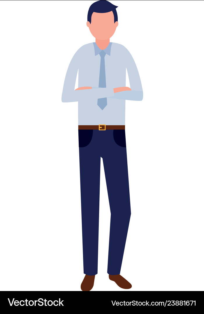 Businessman male character Royalty Free Vector Image