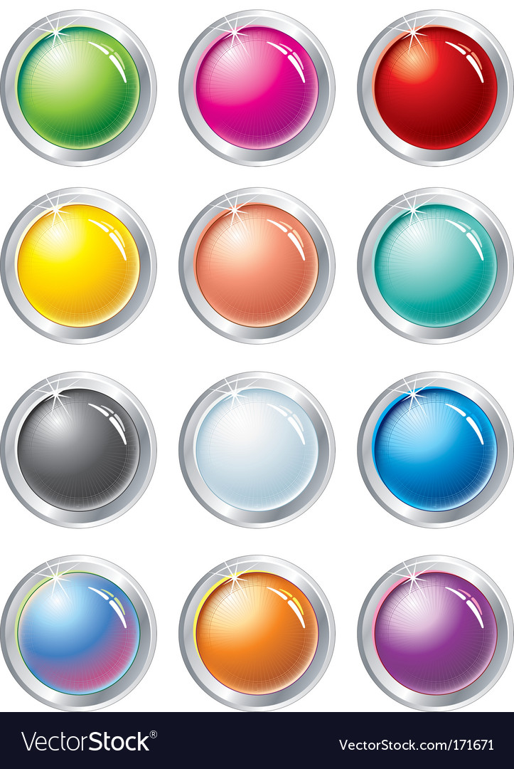 Buttons Royalty Free Vector Image - VectorStock