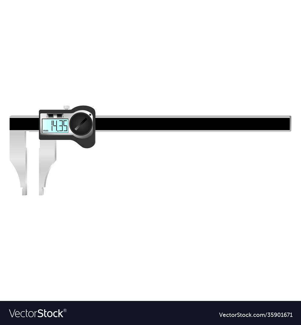 Digital caliper Royalty Free Vector Image - VectorStock