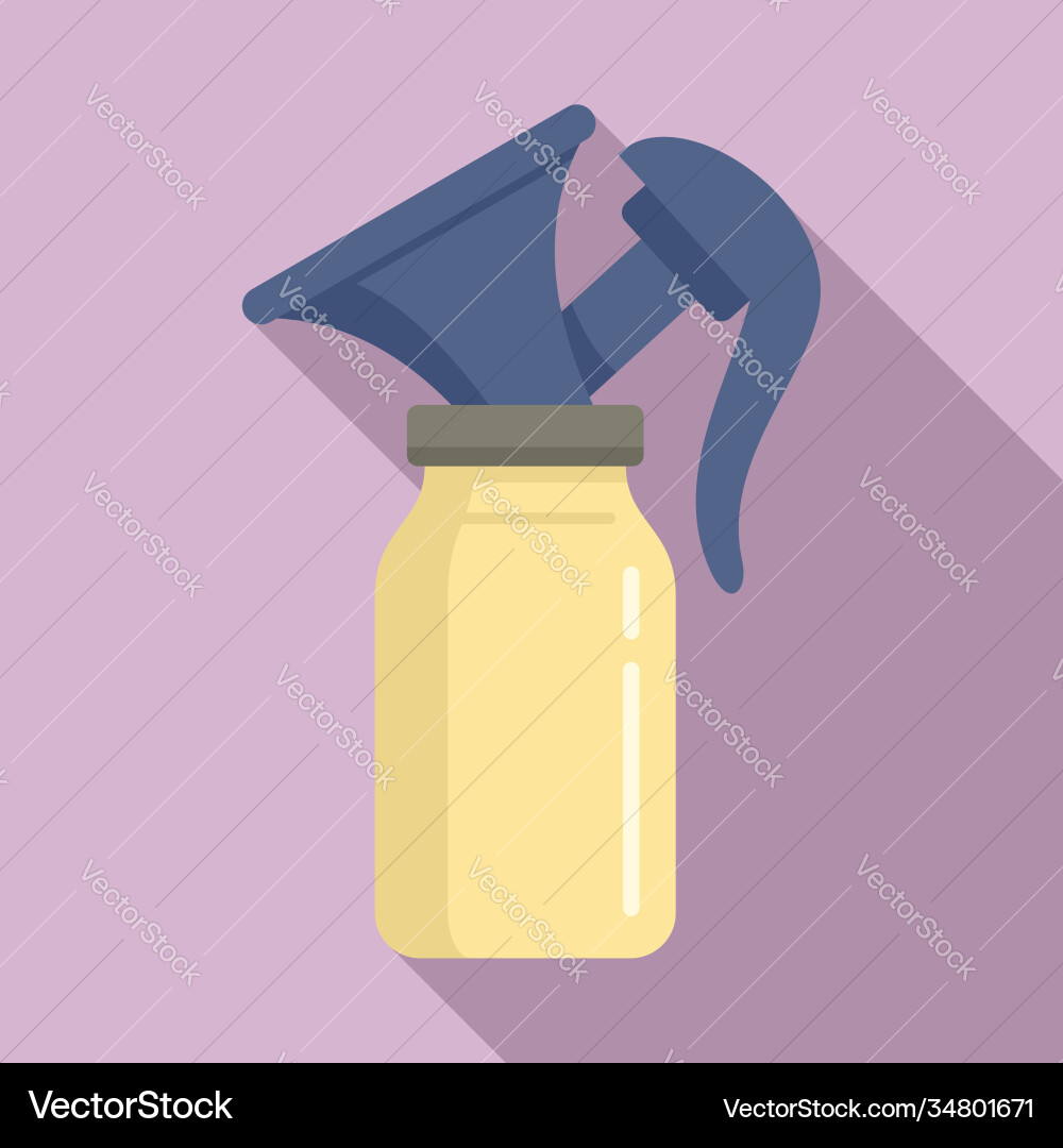 Milk breast pump icon flat style Royalty Free Vector Image