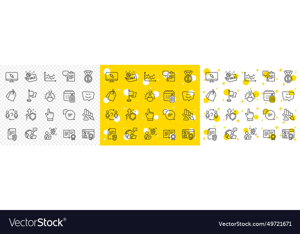 Outline Cursor Internet And Outsource Work Line Vector Image