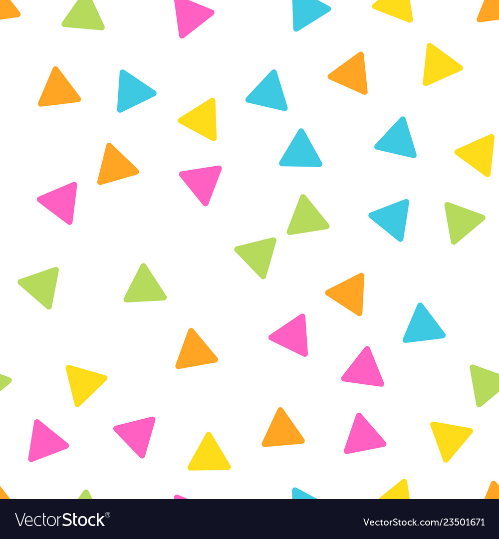 Seamless abstract geometric pattern of triangles Vector Image