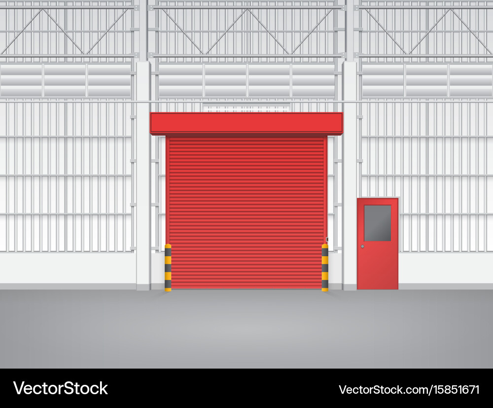 Shutter door Royalty Free Vector Image - VectorStock