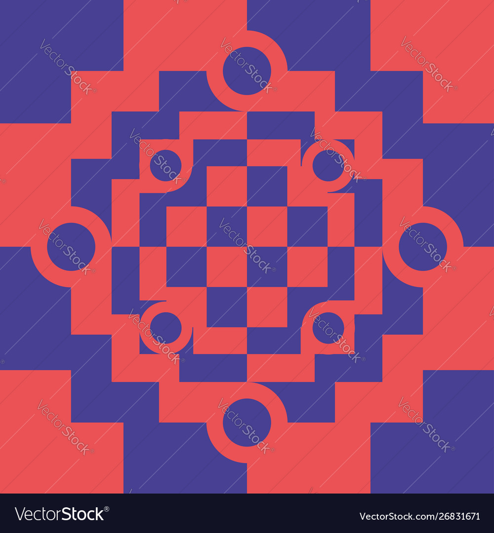 Squares and geometric shapes pattern Royalty Free Vector