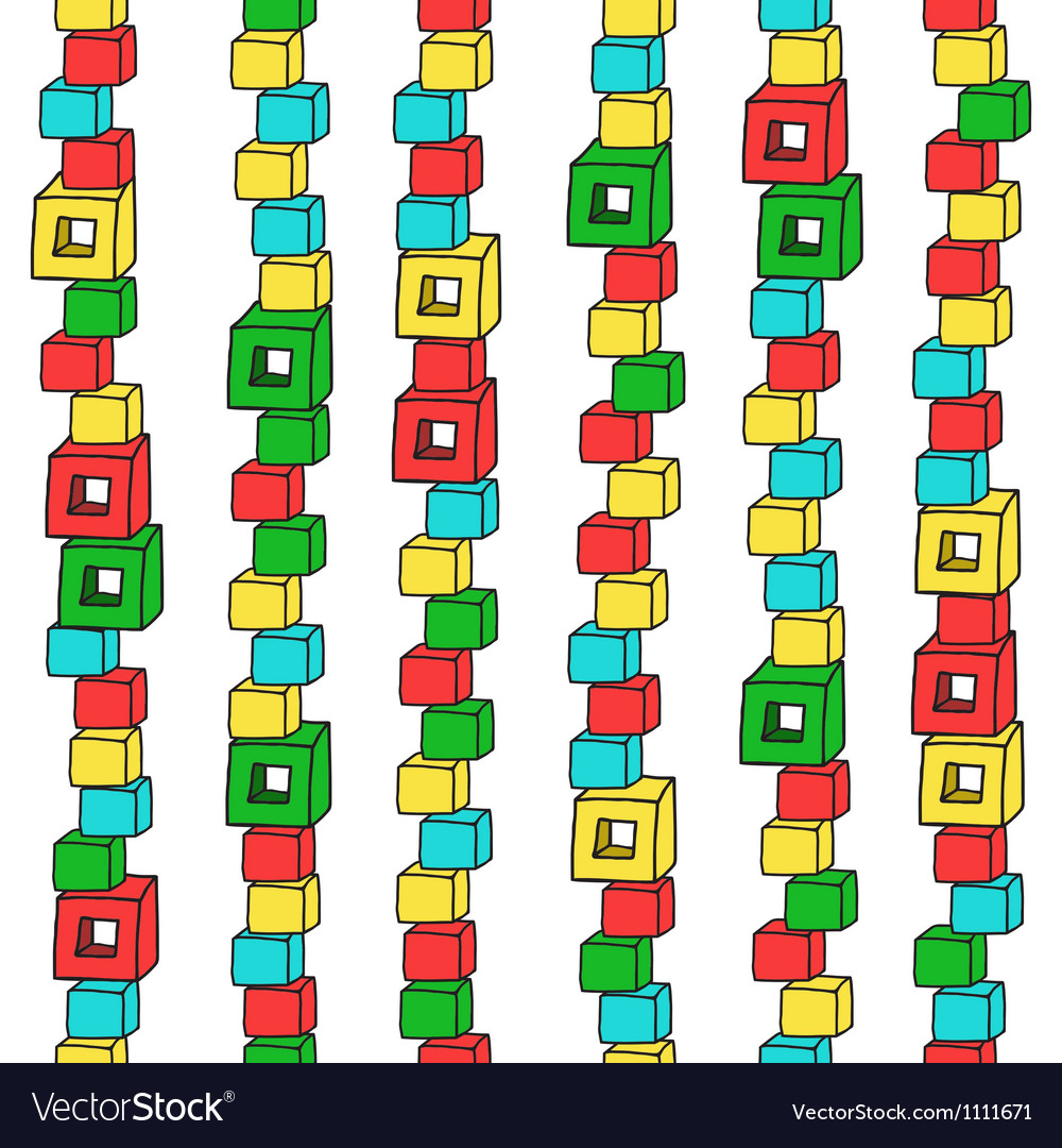 Tower seamless pattern Royalty Free Vector Image