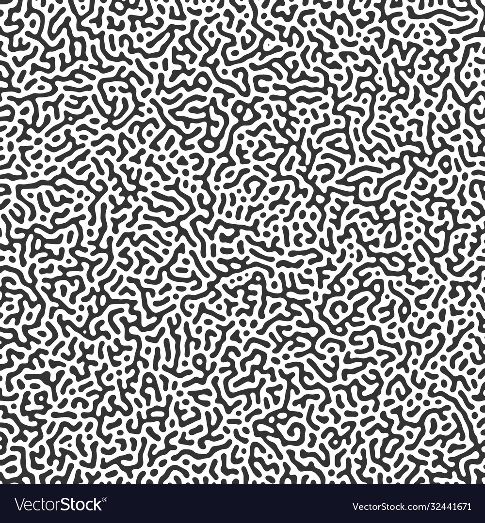 Turing abstract pattern sketch Royalty Free Vector Image