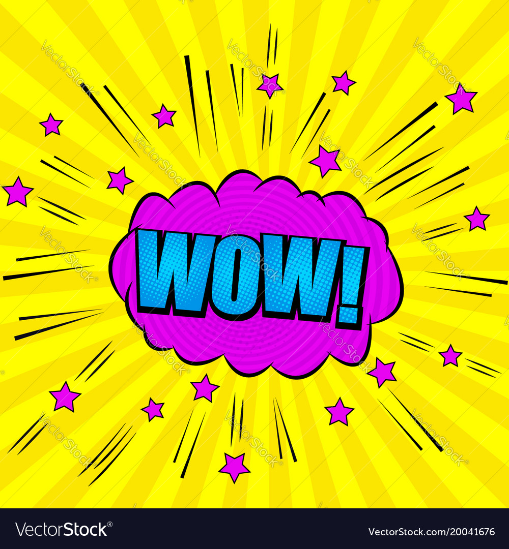 Comic light template Royalty Free Vector Image