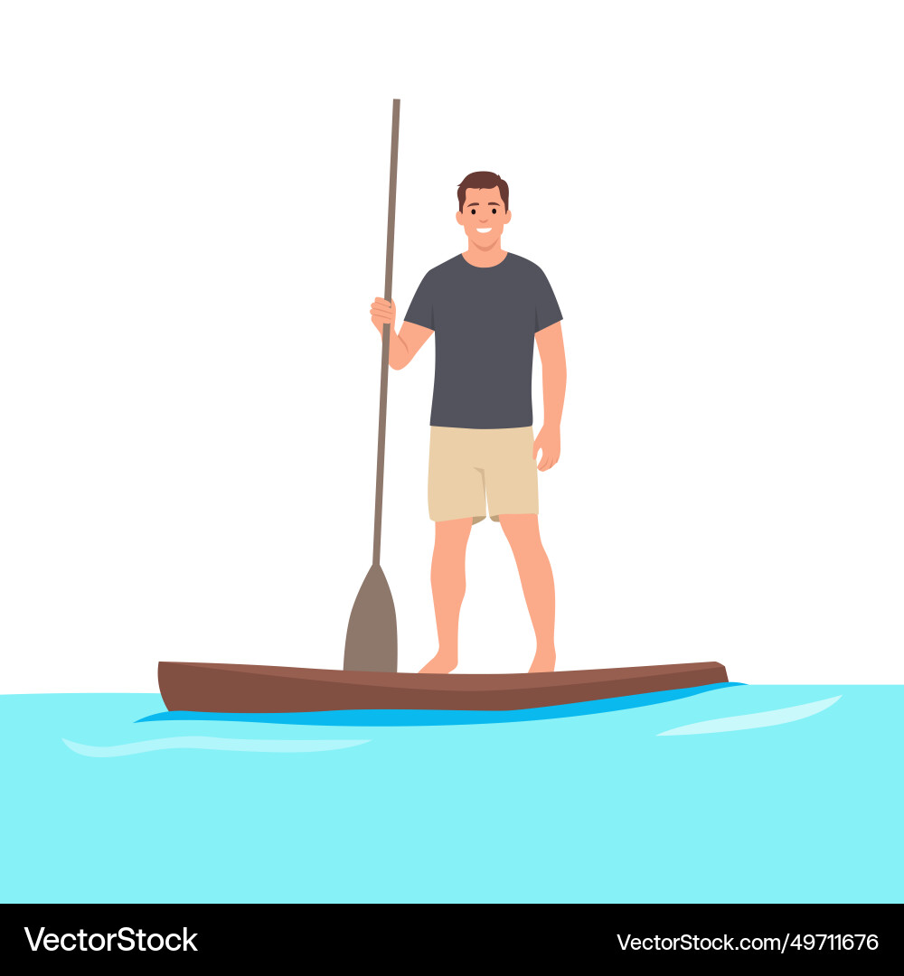 Hope for success in future concept bold person Vector Image