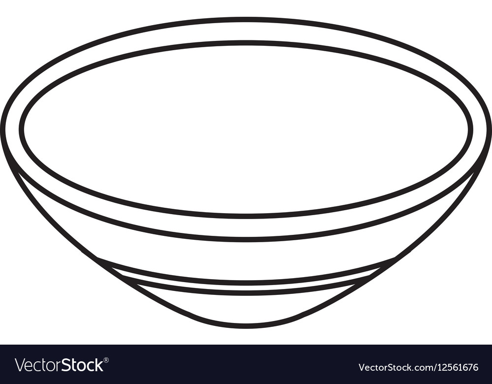 Isolated deep dish Royalty Free Vector Image - VectorStock