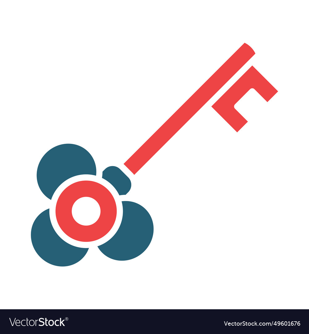 Key glyph two color icons for personal Royalty Free Vector
