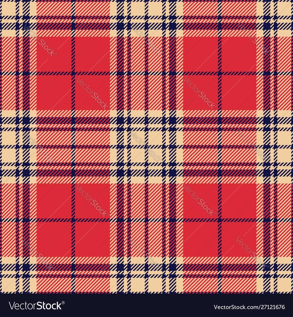 Seamless plaid pattern Royalty Free Vector Image