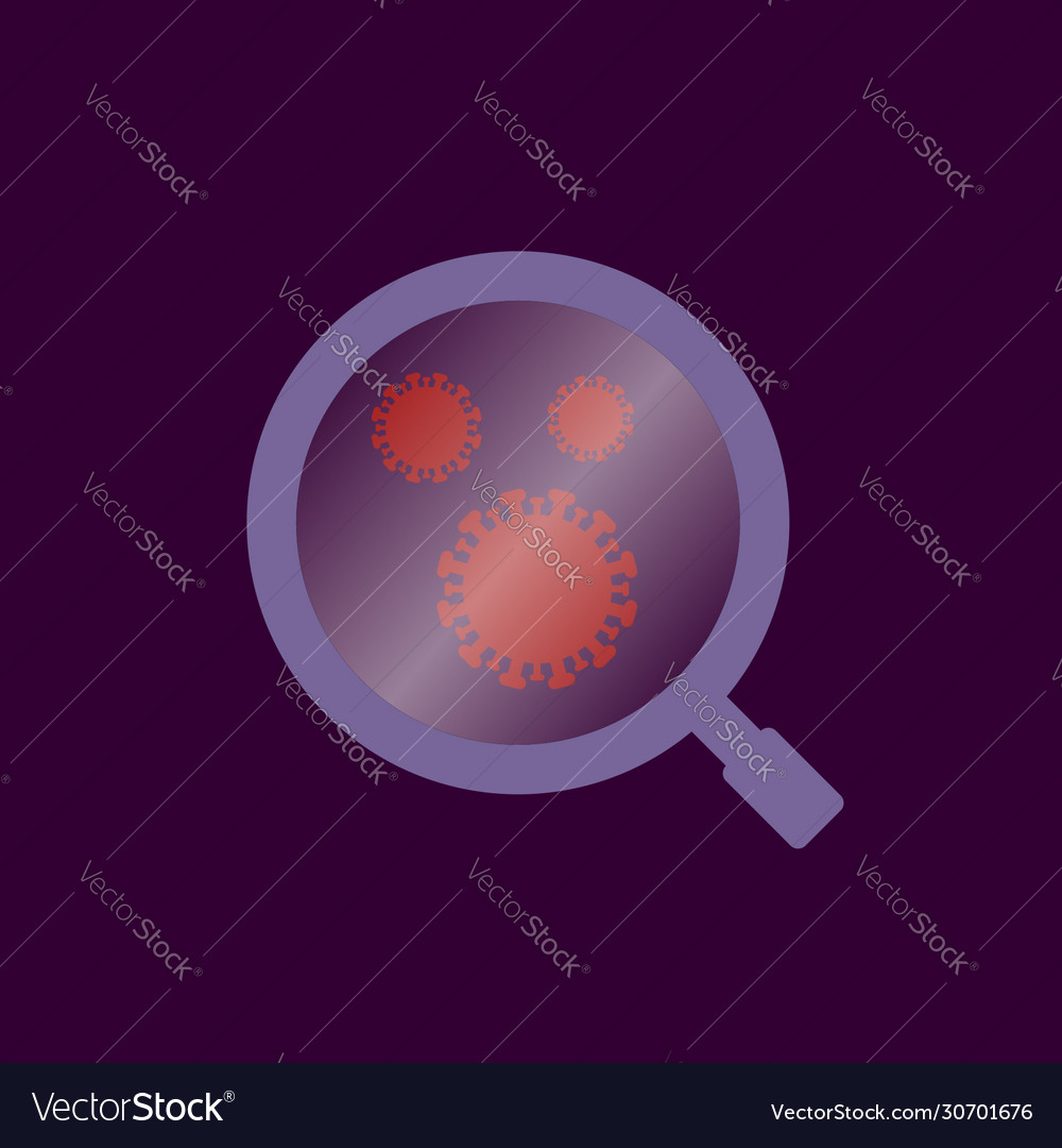 Virus analysis concept Royalty Free Vector Image