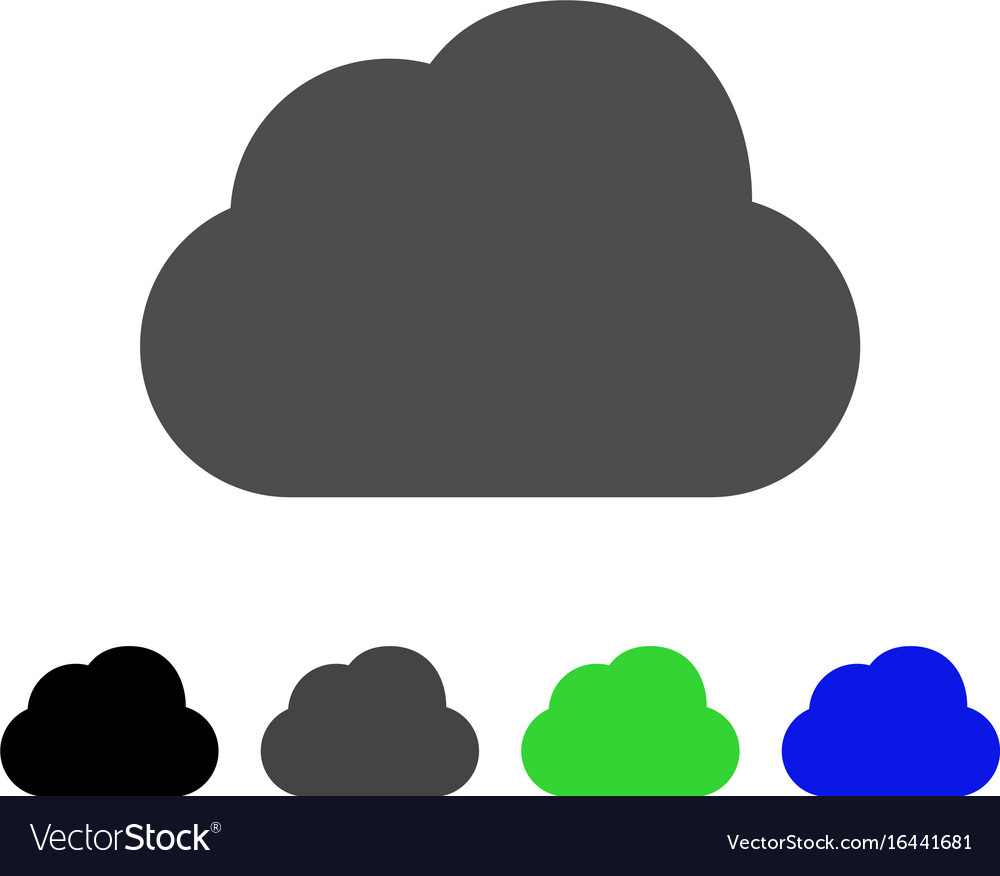 Cloud flat icon Royalty Free Vector Image - VectorStock