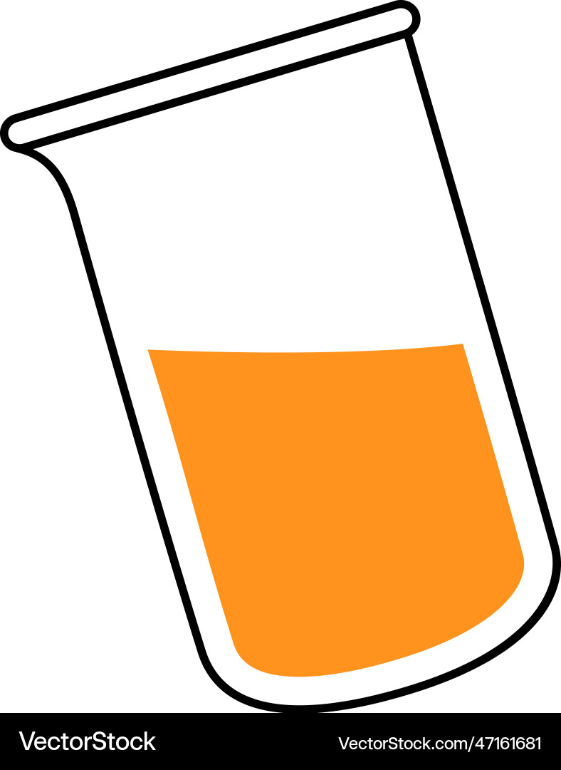 Laboratory glass beaker icon laboratory glass Vector Image