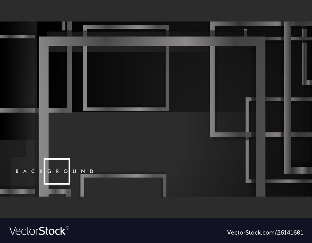 Modern abstract squares backgrounds with a black Vector Image