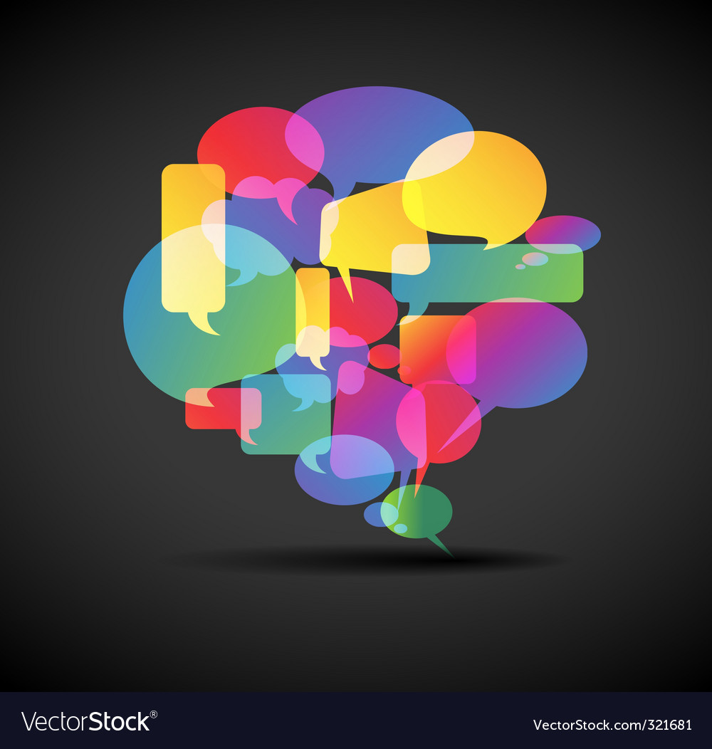 Speech bubble Royalty Free Vector Image - VectorStock