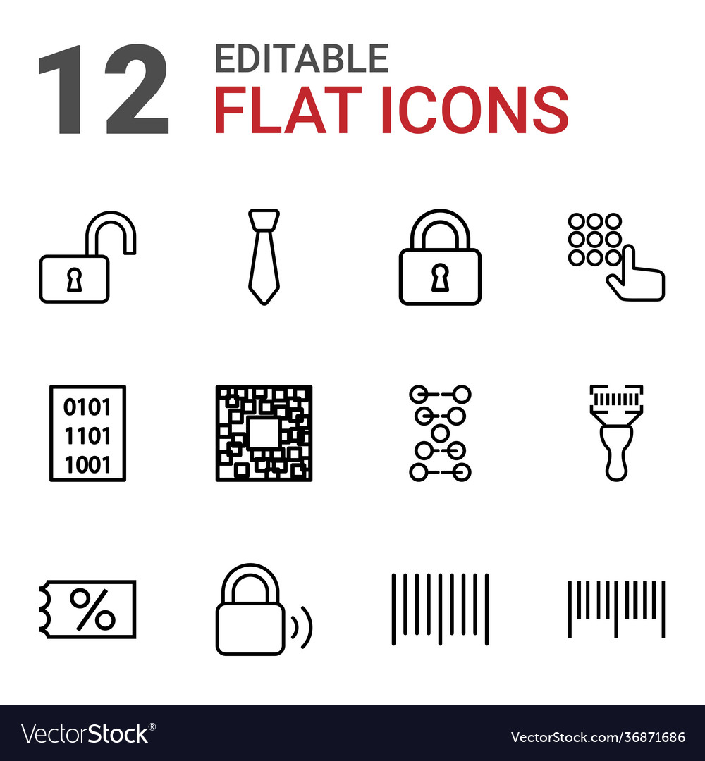 12 code icons Royalty Free Vector Image - VectorStock