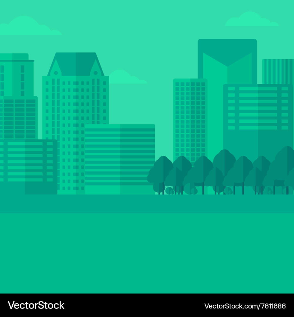 Background of modern city Royalty Free Vector Image