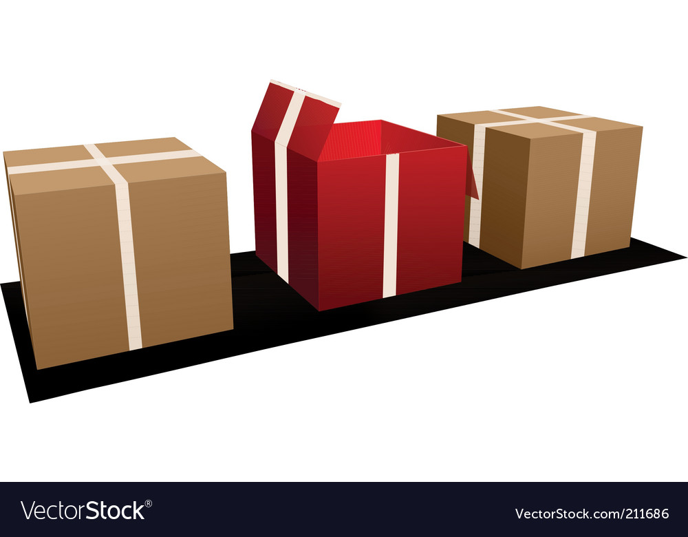 Boxes Royalty Free Vector Image - VectorStock