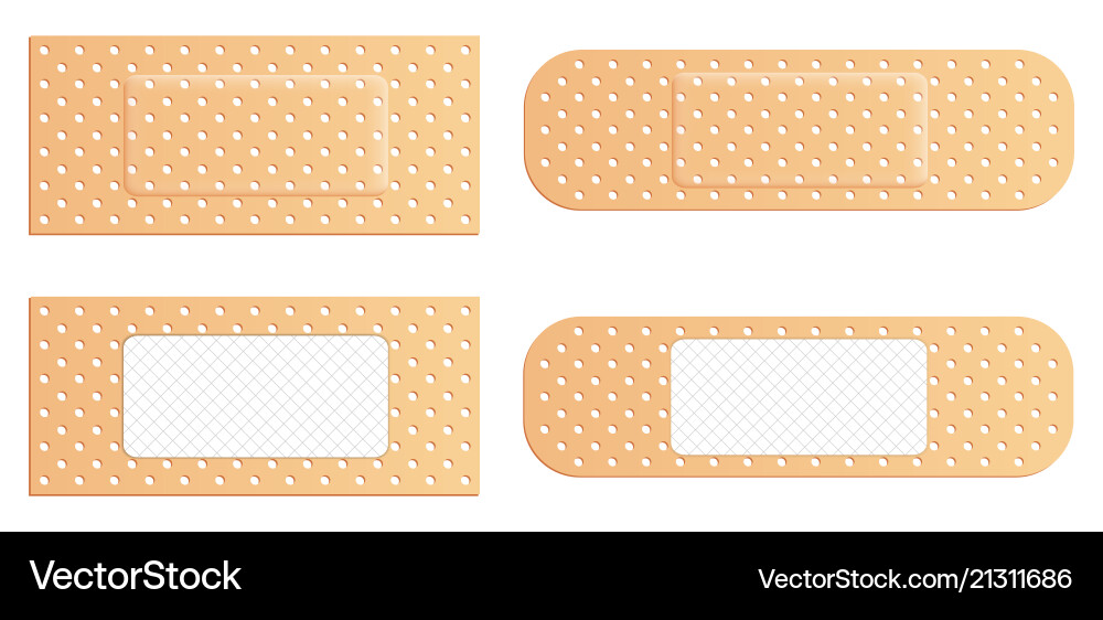 Creative of adhesive bandage Royalty Free Vector Image