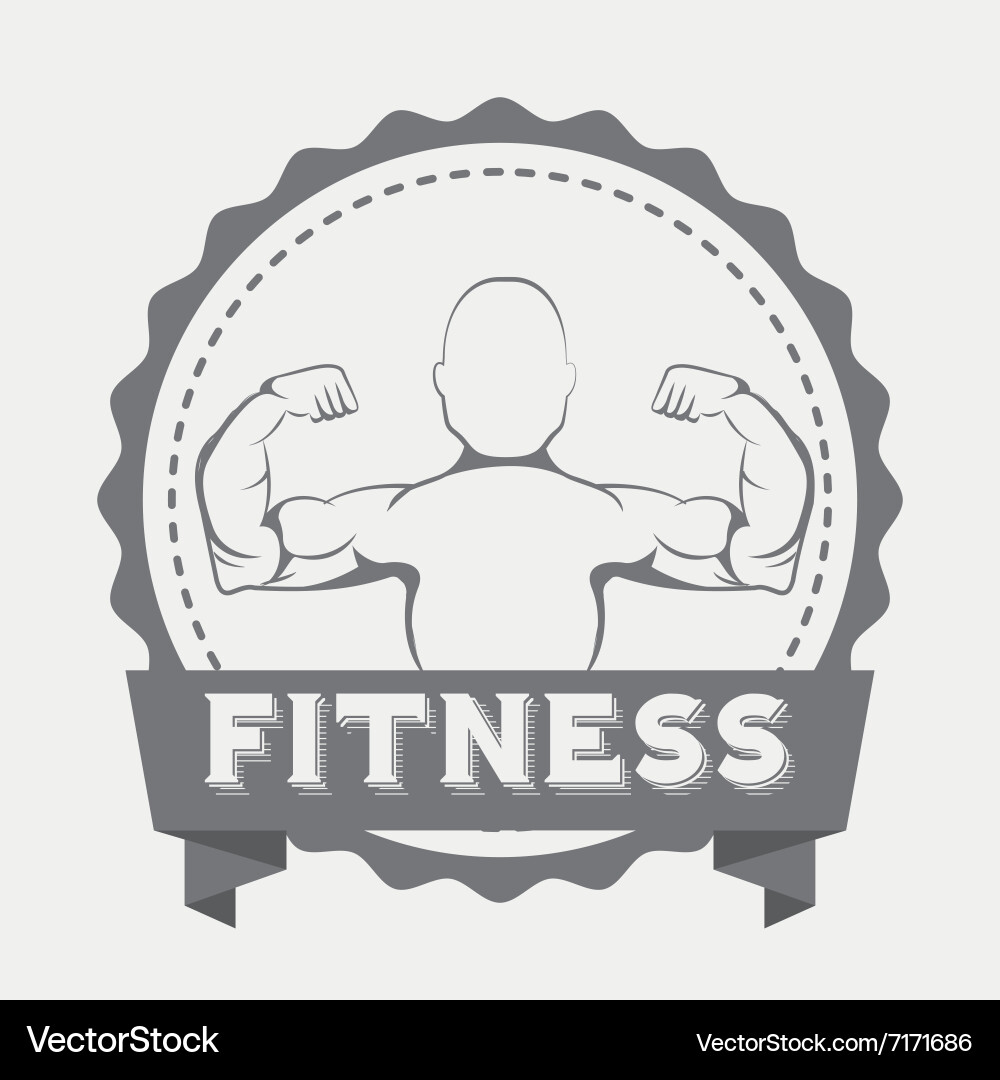 Fitness club design Royalty Free Vector Image - VectorStock