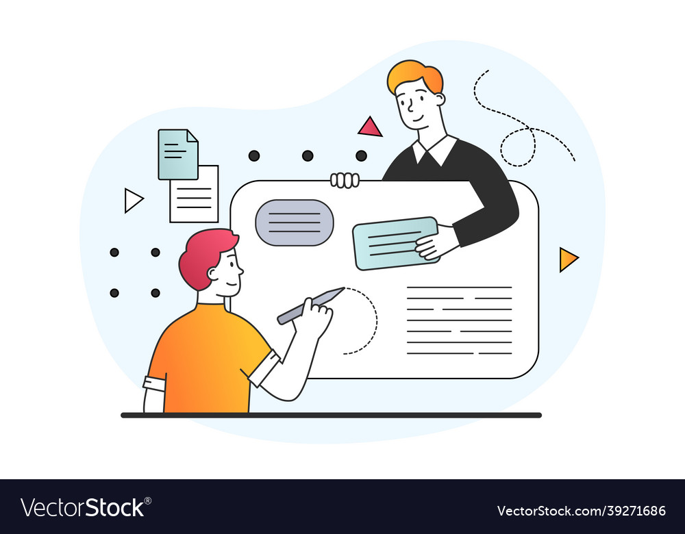 Gathering Data Concept Royalty Free Vector Image