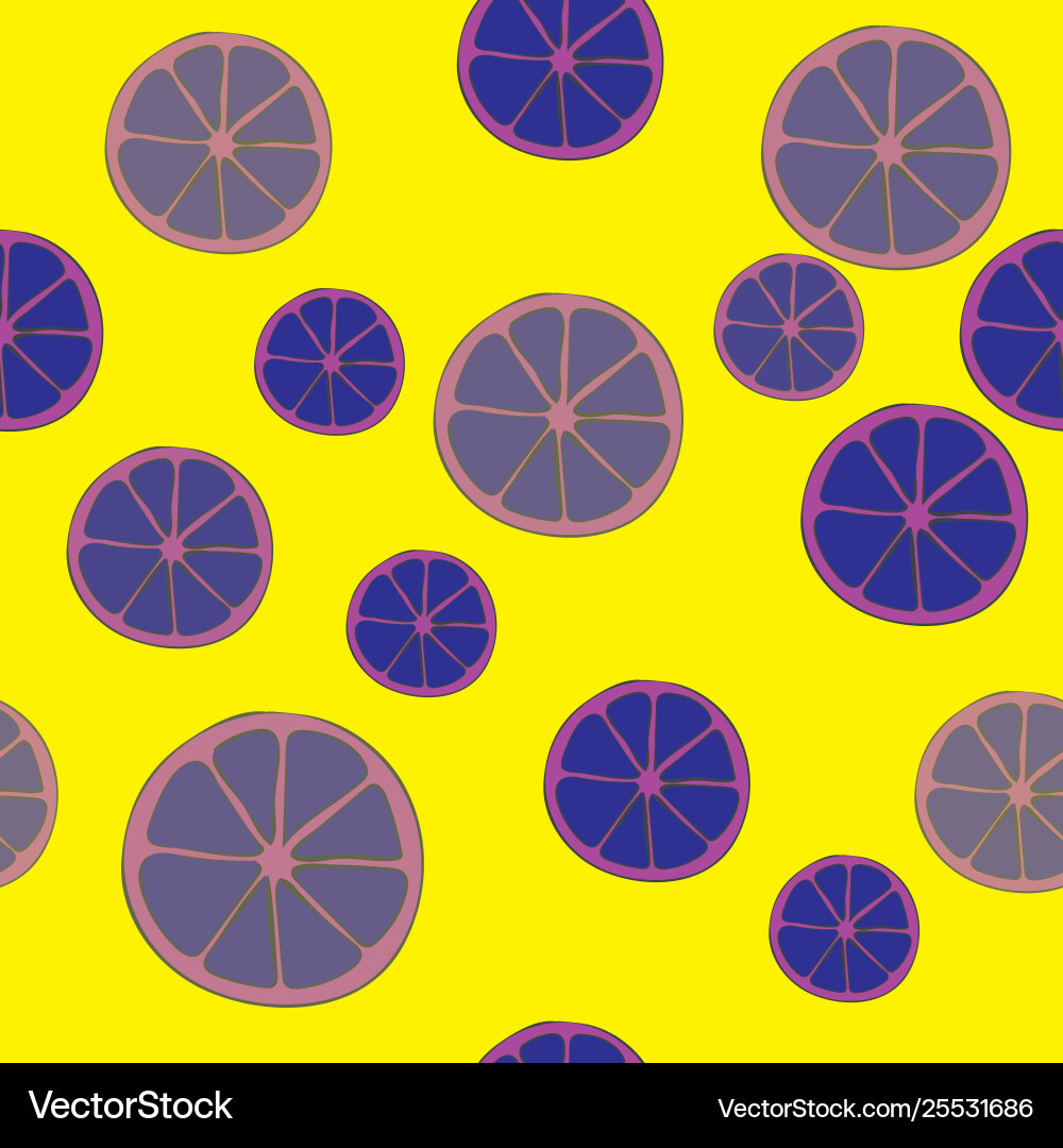 Summer small lemon pattern seamless repeat Vector Image