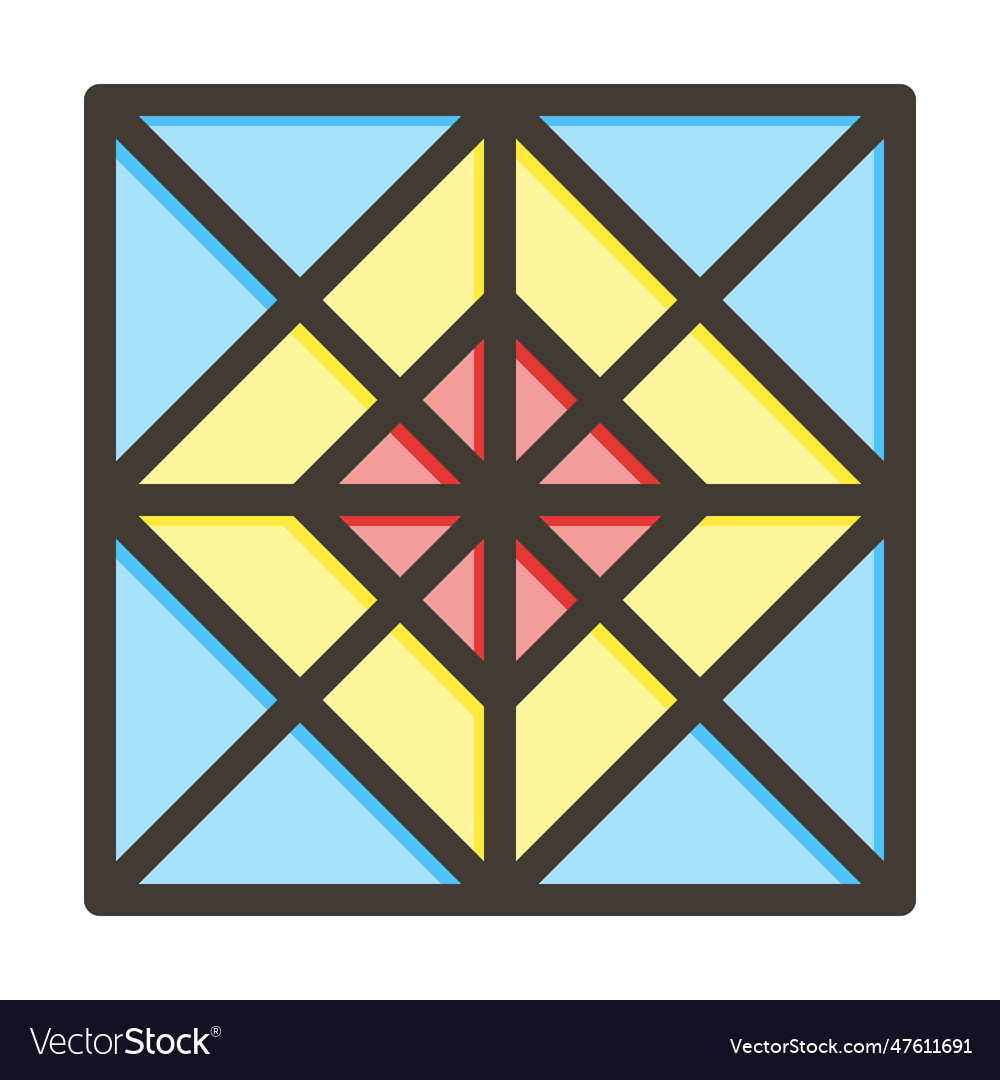 Ceiling thick line filled colors for personal and Vector Image