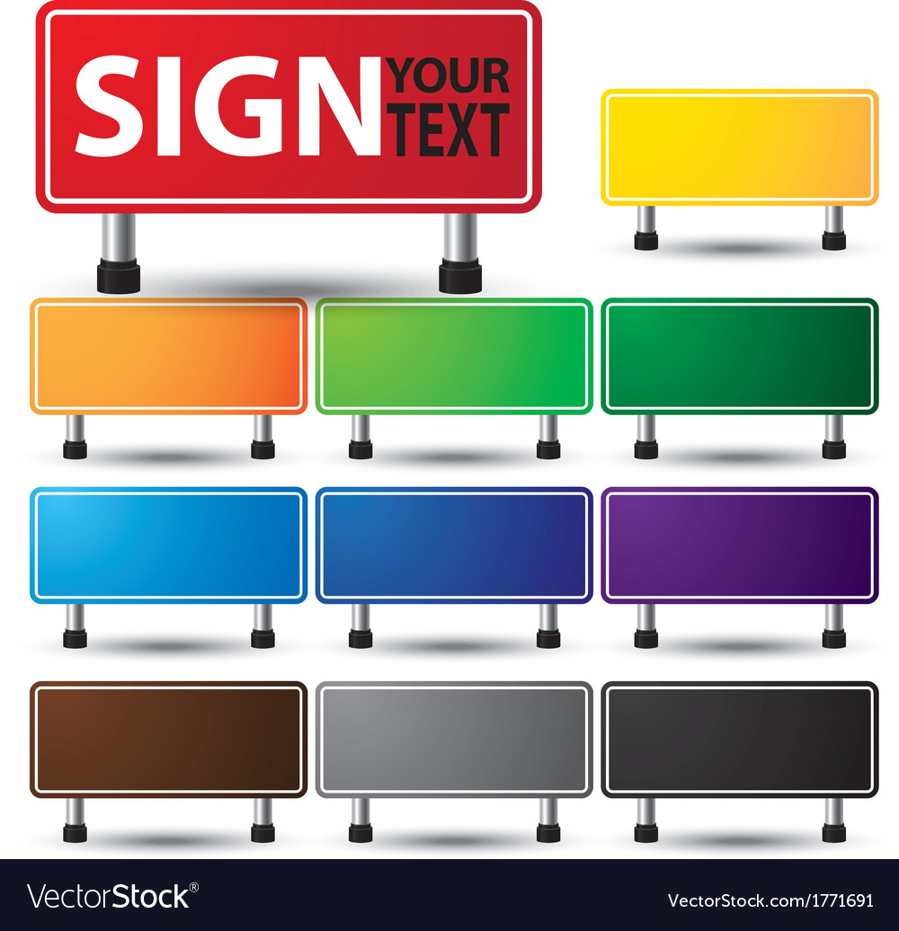 Empty sign Royalty Free Vector Image - VectorStock