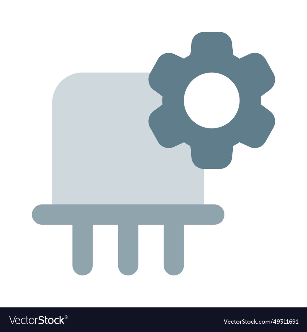 Modifying operational settings within Royalty Free Vector