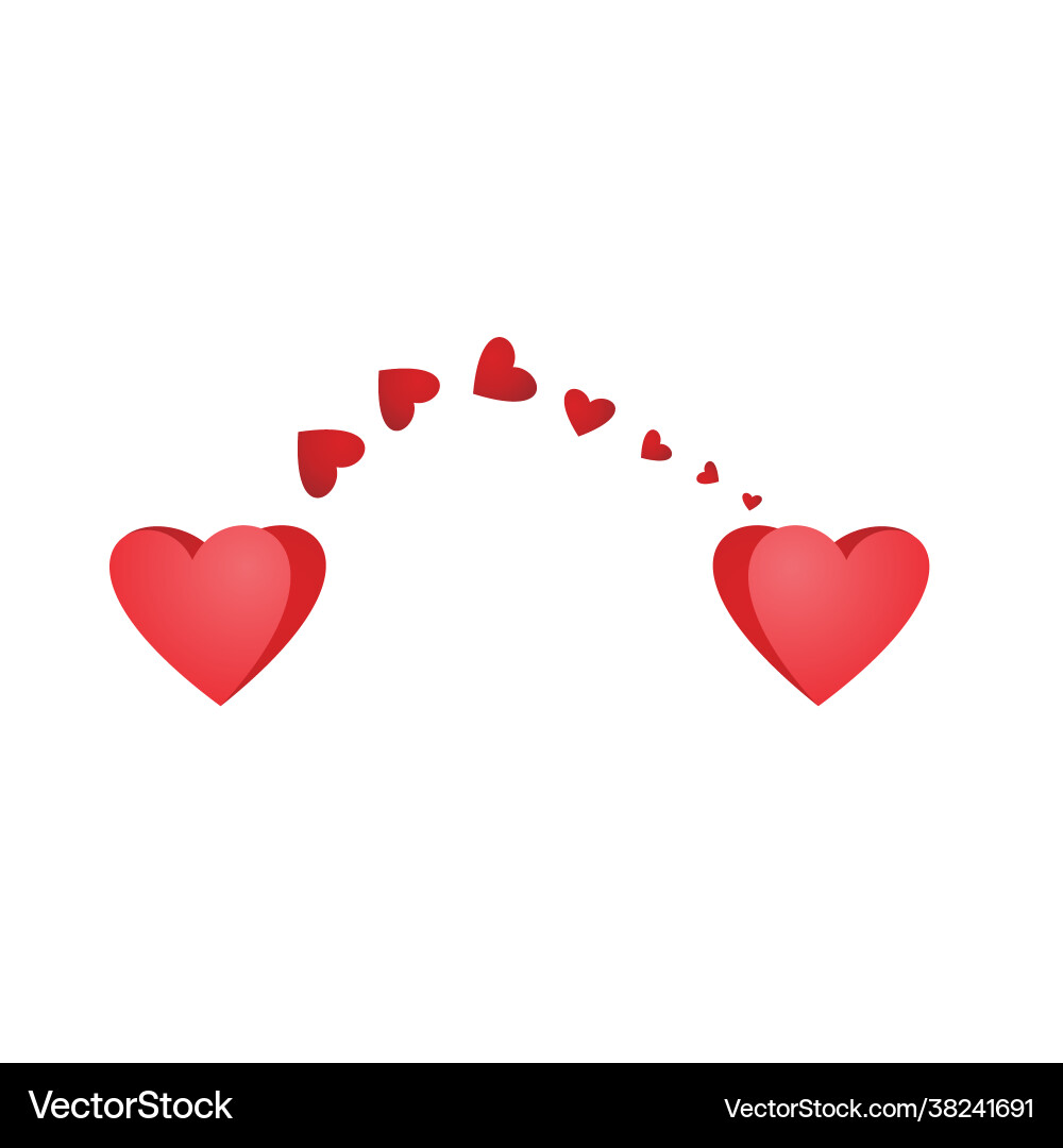 Simple and funny heart symbol Royalty Free Vector Image