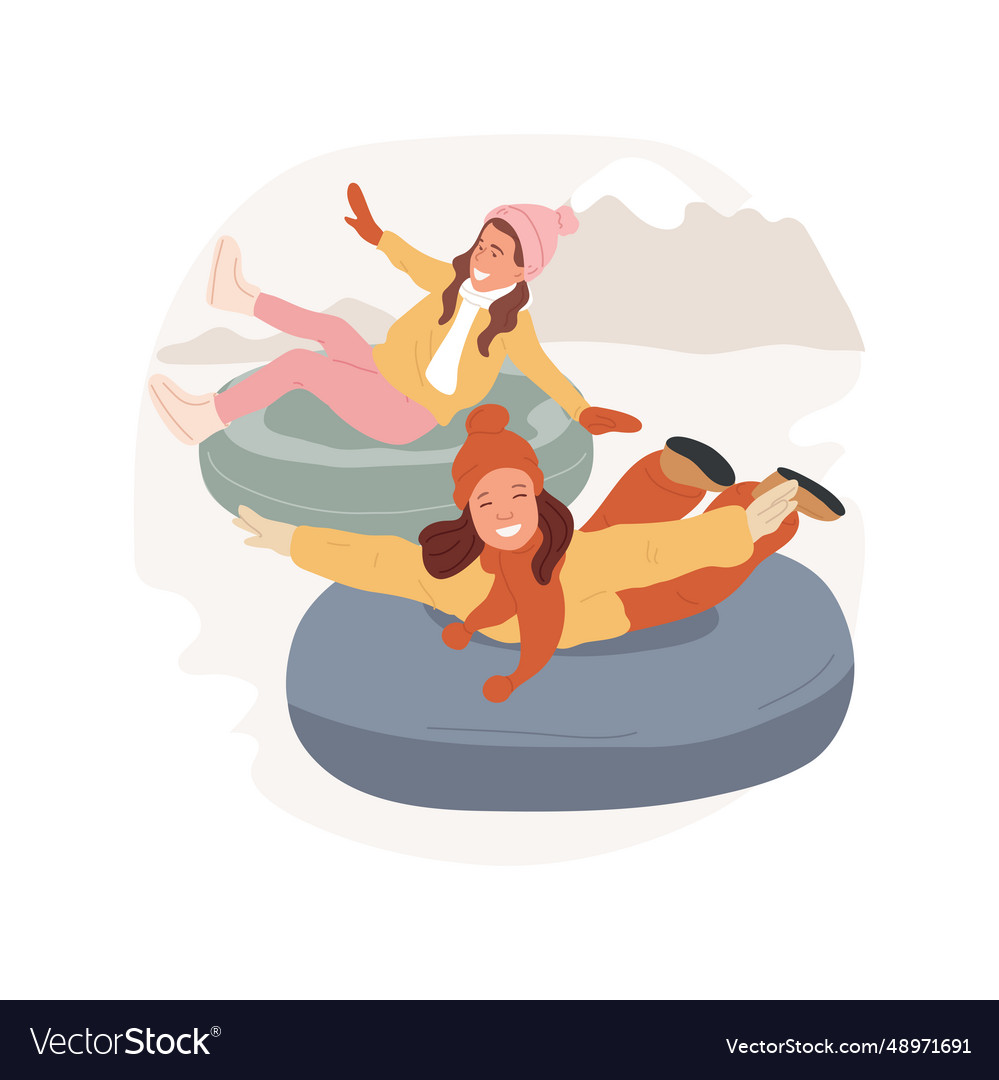 Tubing isolated cartoon Royalty Free Vector Image Tubing isolated cartoon Royalty Free Vector Image