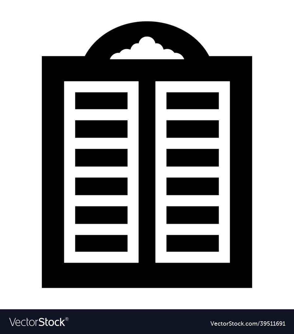 Window shutter Royalty Free Vector Image - VectorStock