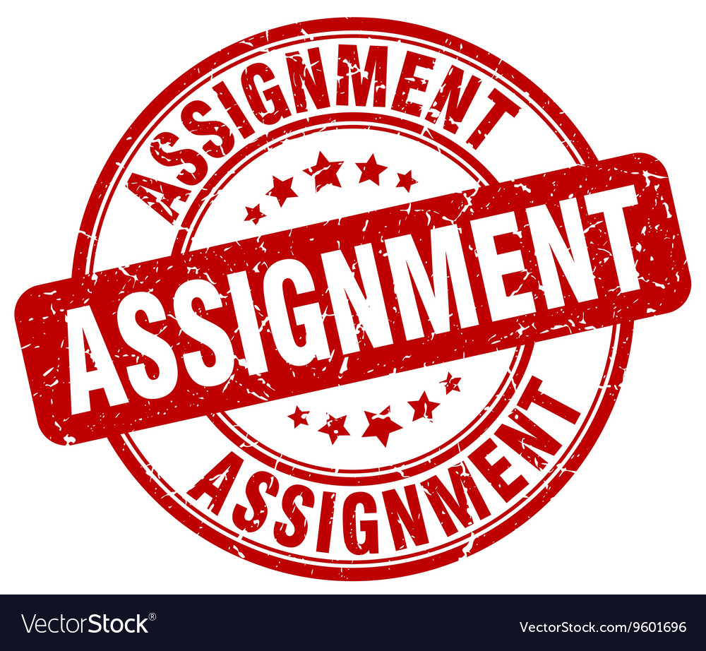Assignment stamp Royalty Free Vector Image - VectorStock